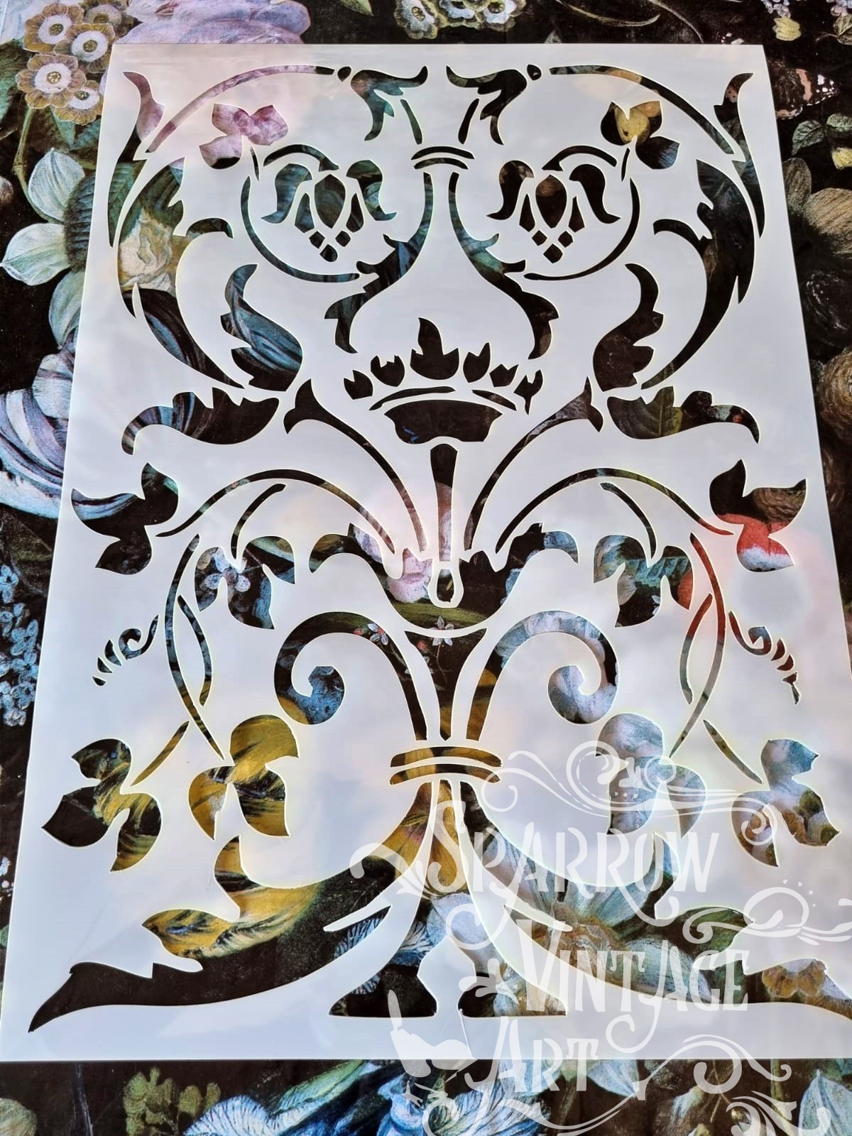 French Damask - Sparrow Vintage Art